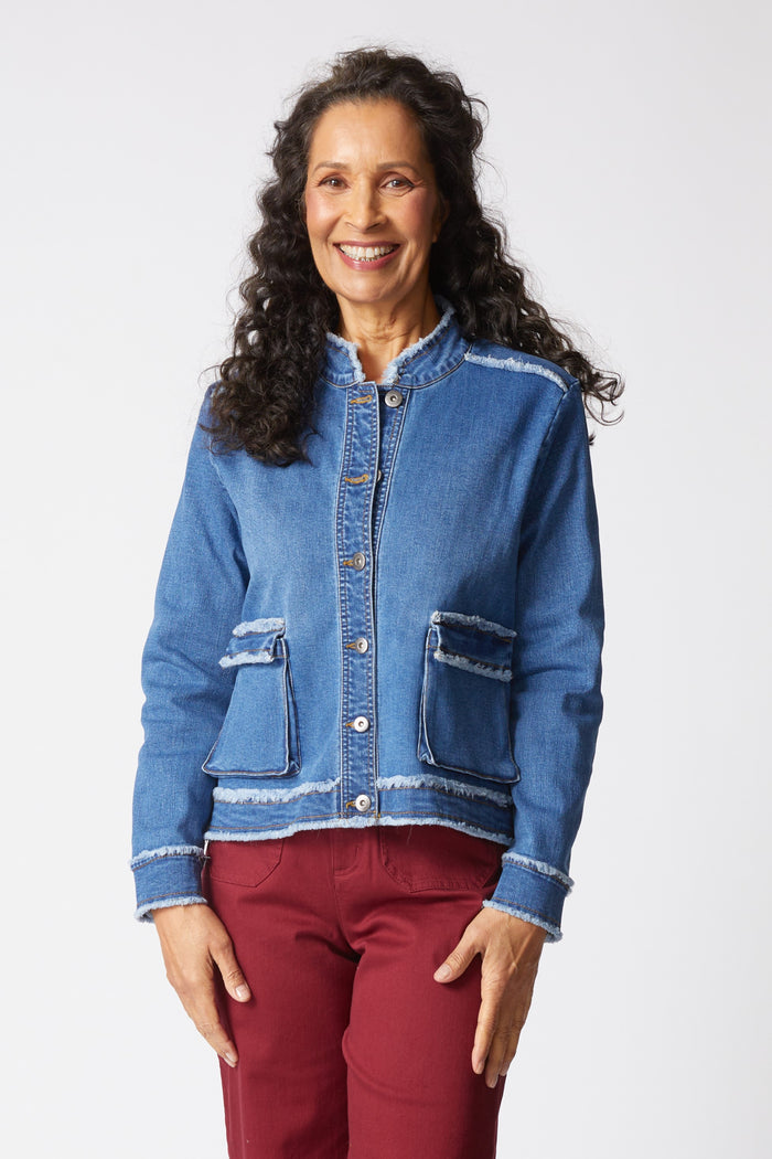 Habitat | Stretch Denim Cargo Jacket – Cloister Collection