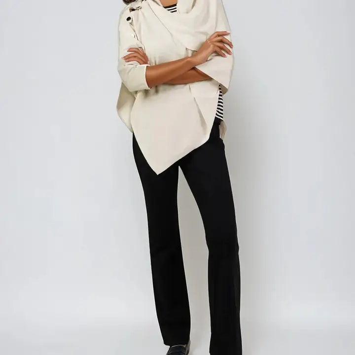 J'envie Sport I | The Luzern Side-Button Topper/Poncho – Cloister ...